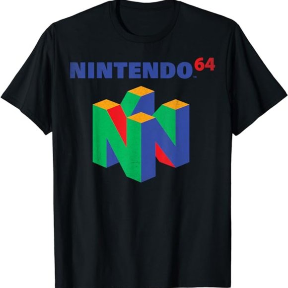Nintendo | Shirts | New With Tags Gamer Mens Nintendo 64 Classic Logo ...